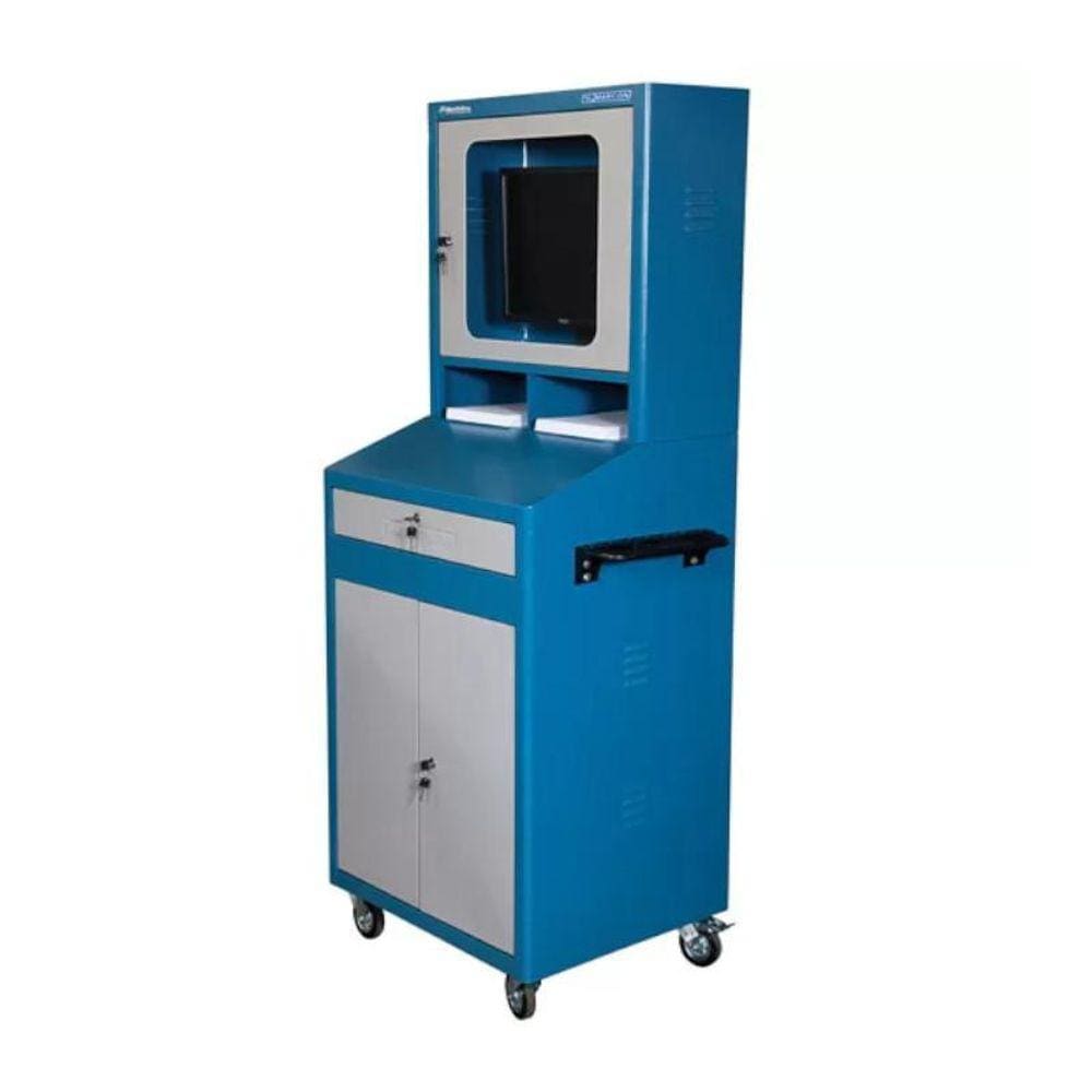 Rack computador com gaveta com madeira | Pontofrio