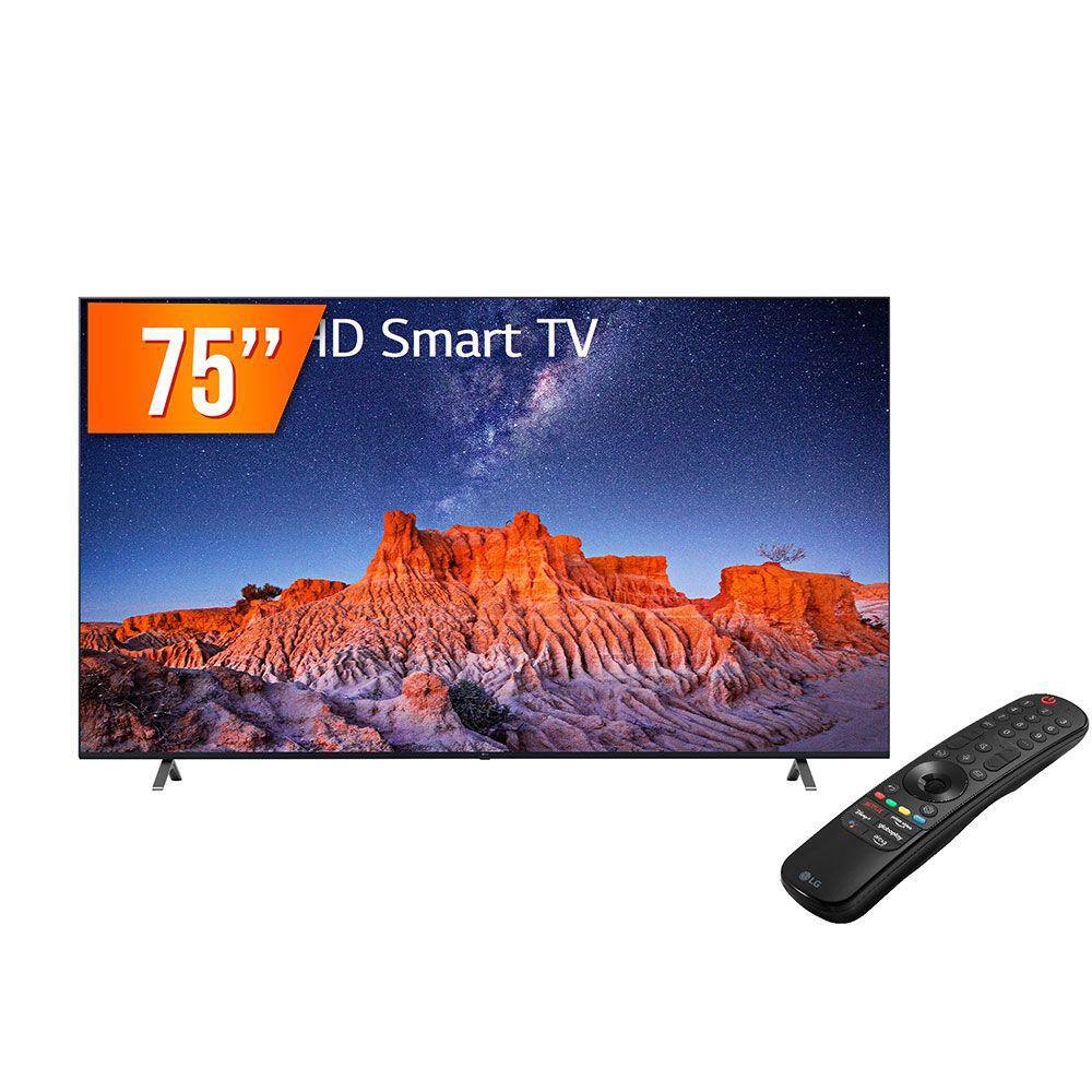 Smart TV 75” 4K LED LG 75UQ8050 AI Processor | Pontofrio