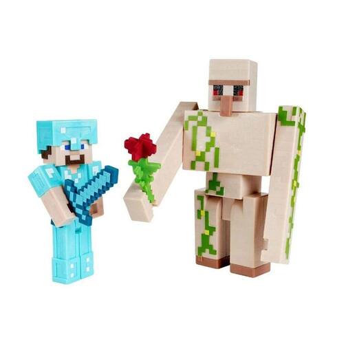 Boneco Minecraft Steve E Iron Golem 6+Anos | Ponto