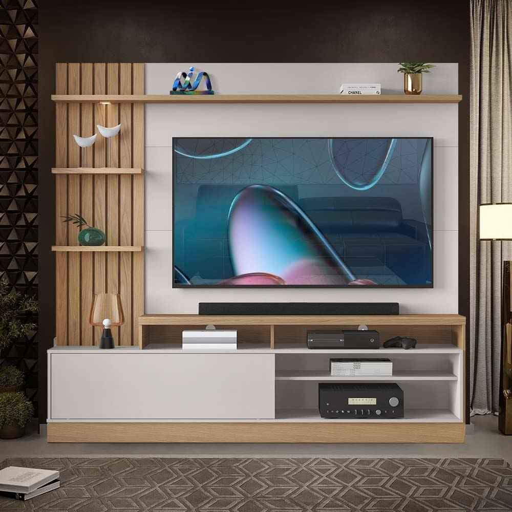 Rack com painel ripado planejado | Pontofrio