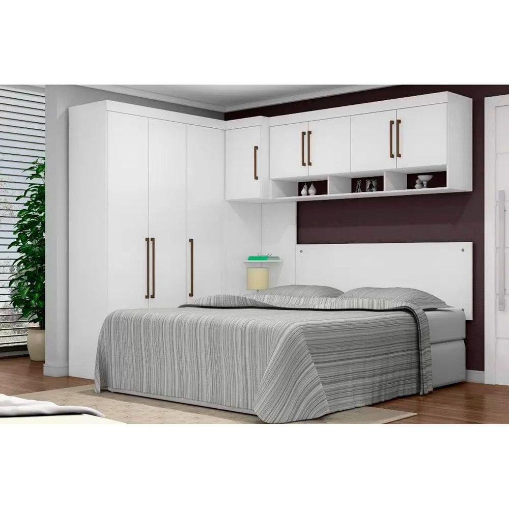 Guarda roupa casal aereo embutir cama | Pontofrio