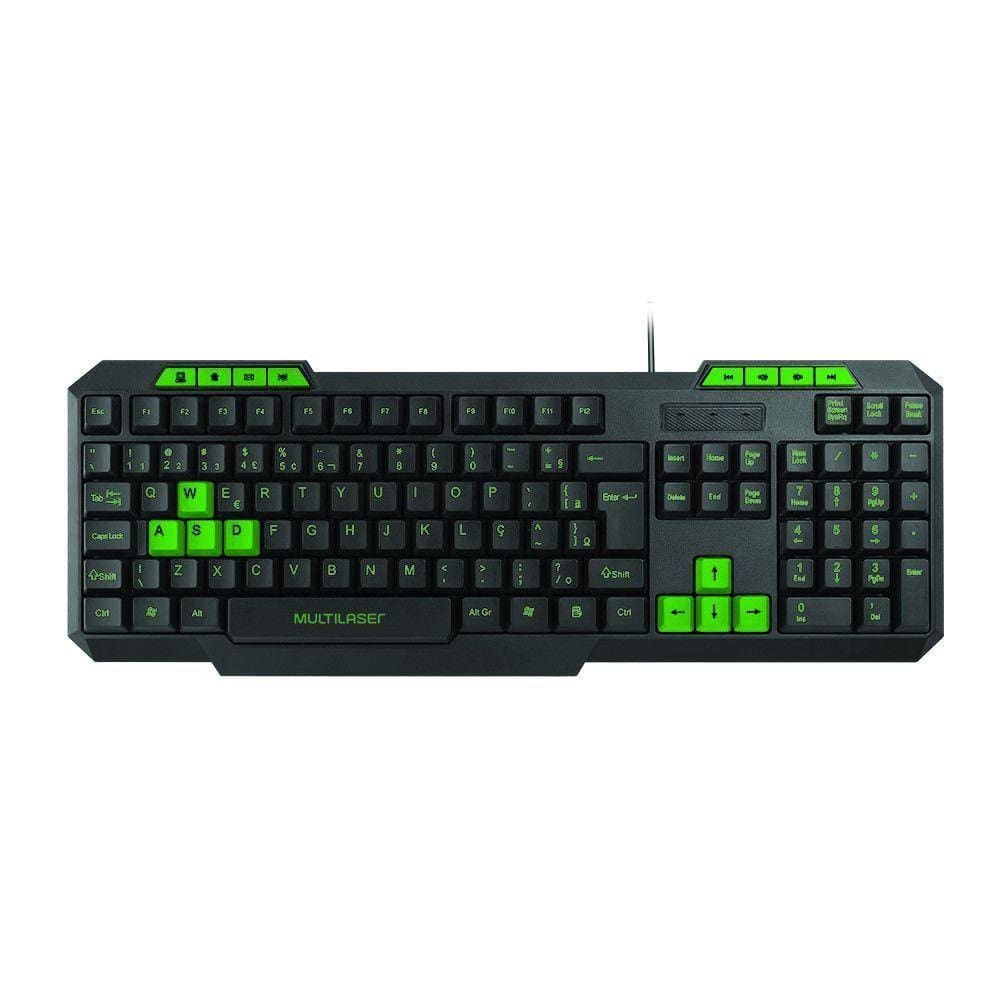 Teclado gamer verde | Pontofrio