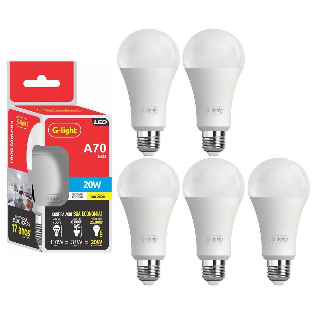 Kit 5 lampada led 20w | Pontofrio