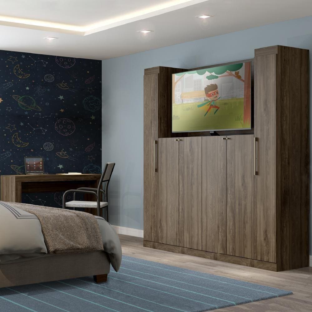 Painel com escrivaninha quarto juvenil | Pontofrio