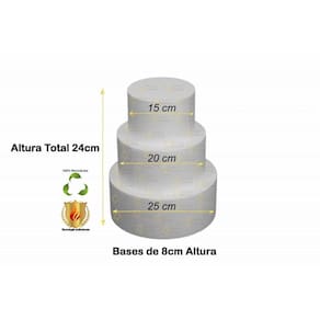 Base de isopor bolo fake | Pontofrio