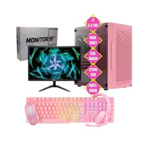 Monitor rosa gamer | Pontofrio