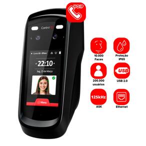 Controle acesso facial idface controlid 10000 faces sip | Pontofrio