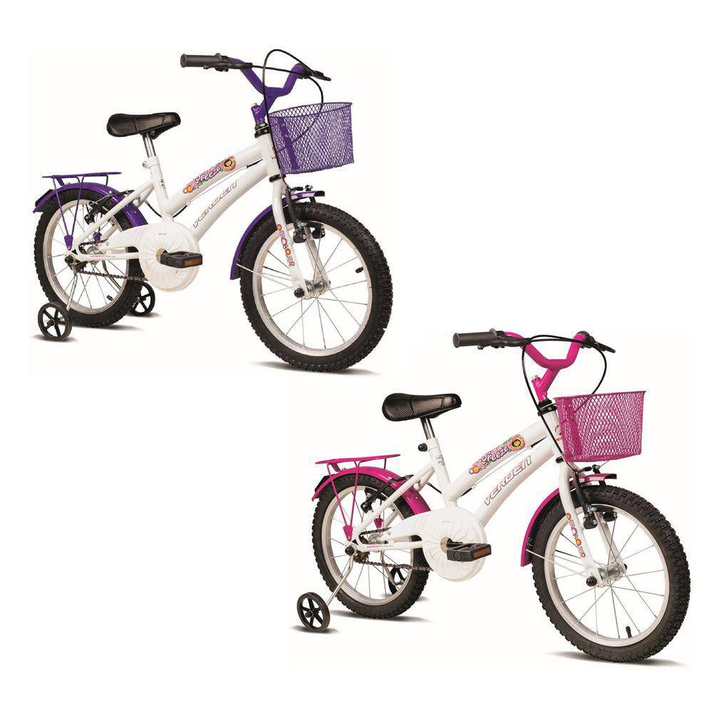 Bicicleta aro 16 com rodinha feminina | Pontofrio