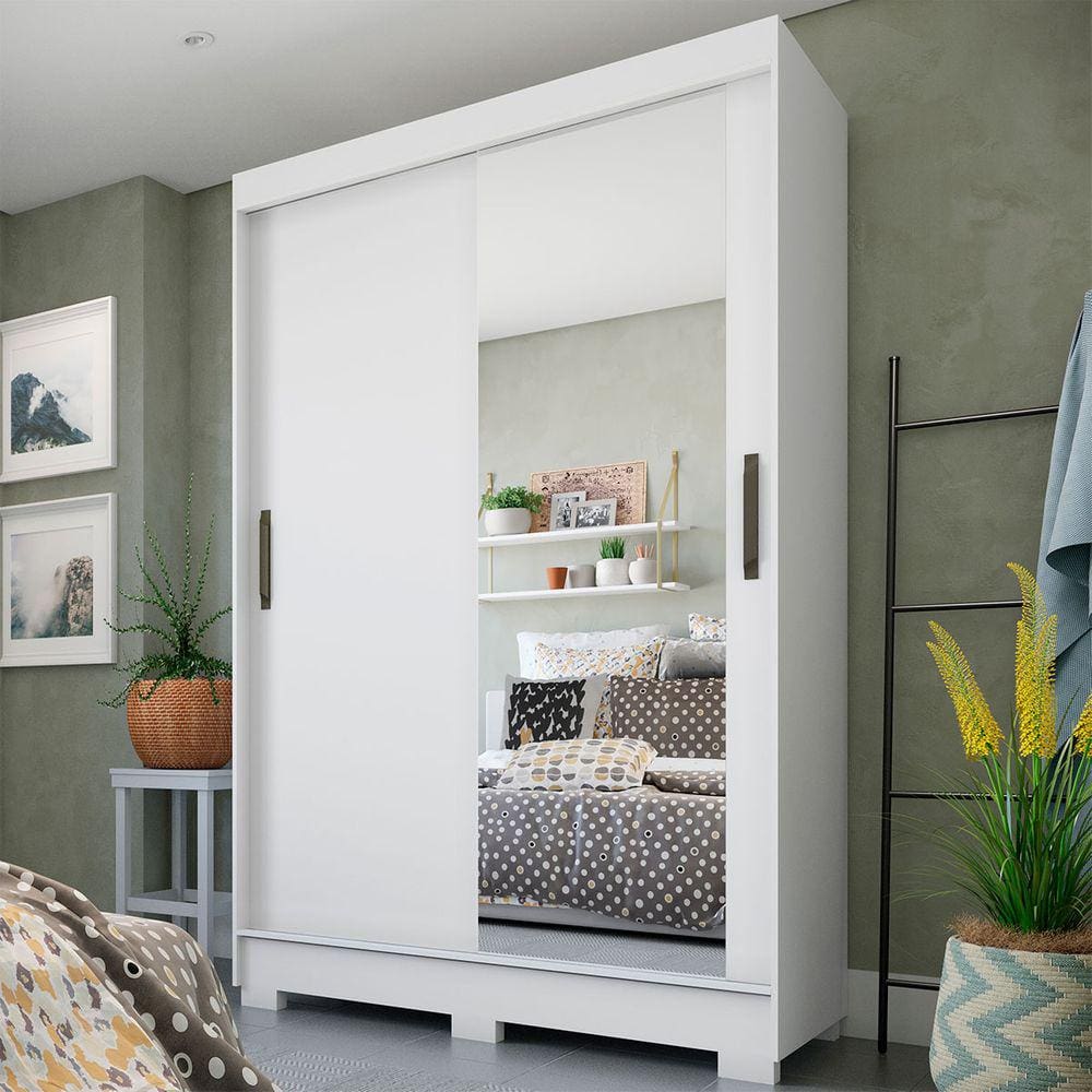 Guarda roupa solteiro cancun com espelho | Pontofrio