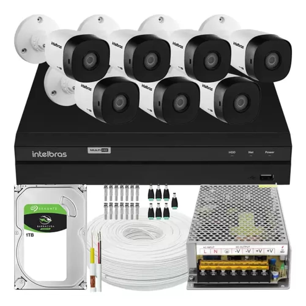 Kit completo camera seguranca da intelbras | Black Friday Pontofrio