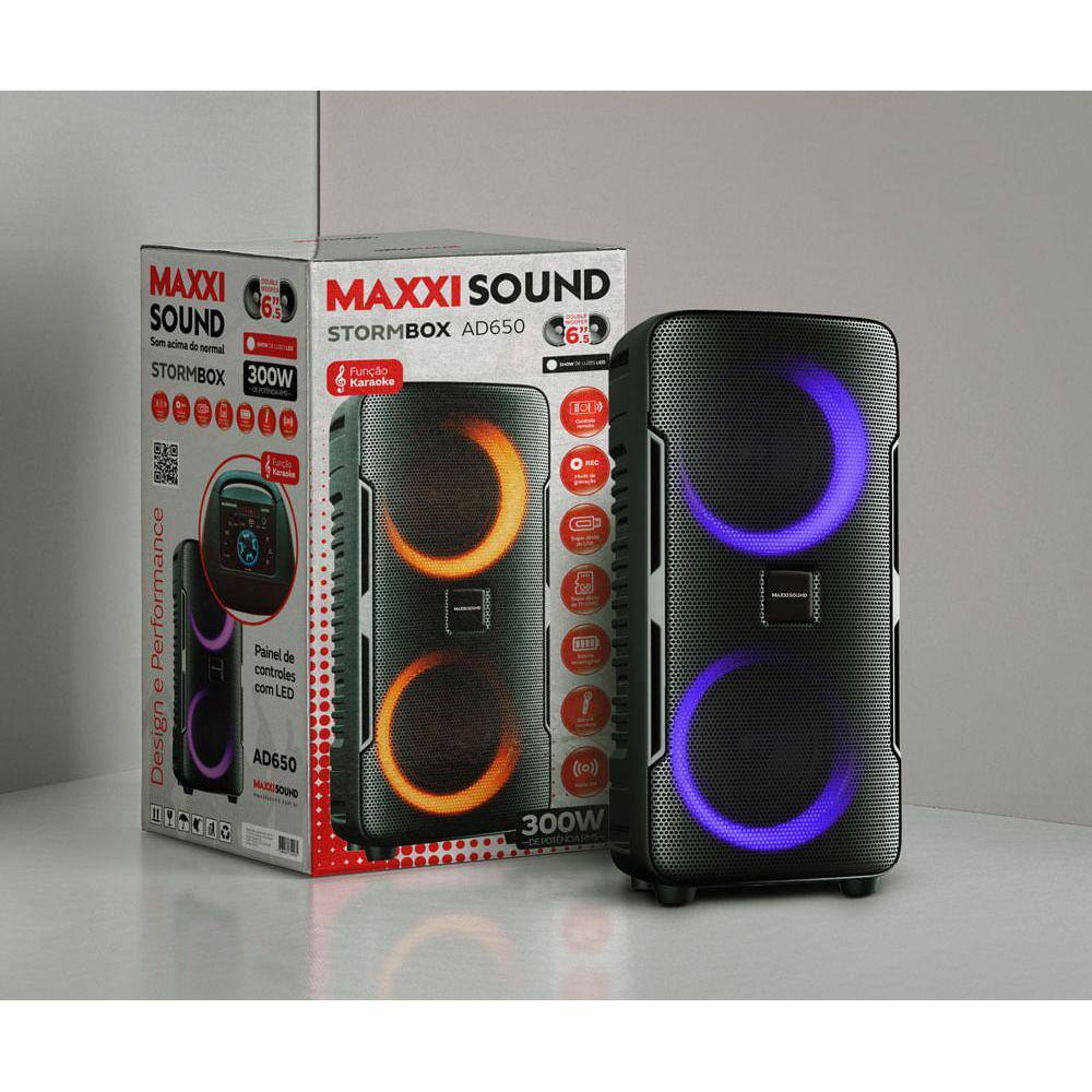 Caixa som amplificada ad650 | Pontofrio
