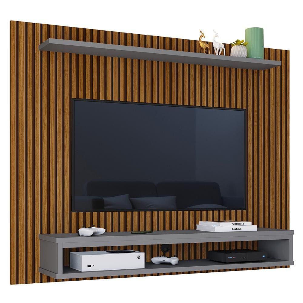 Painel ripado quarto tv | Pontofrio