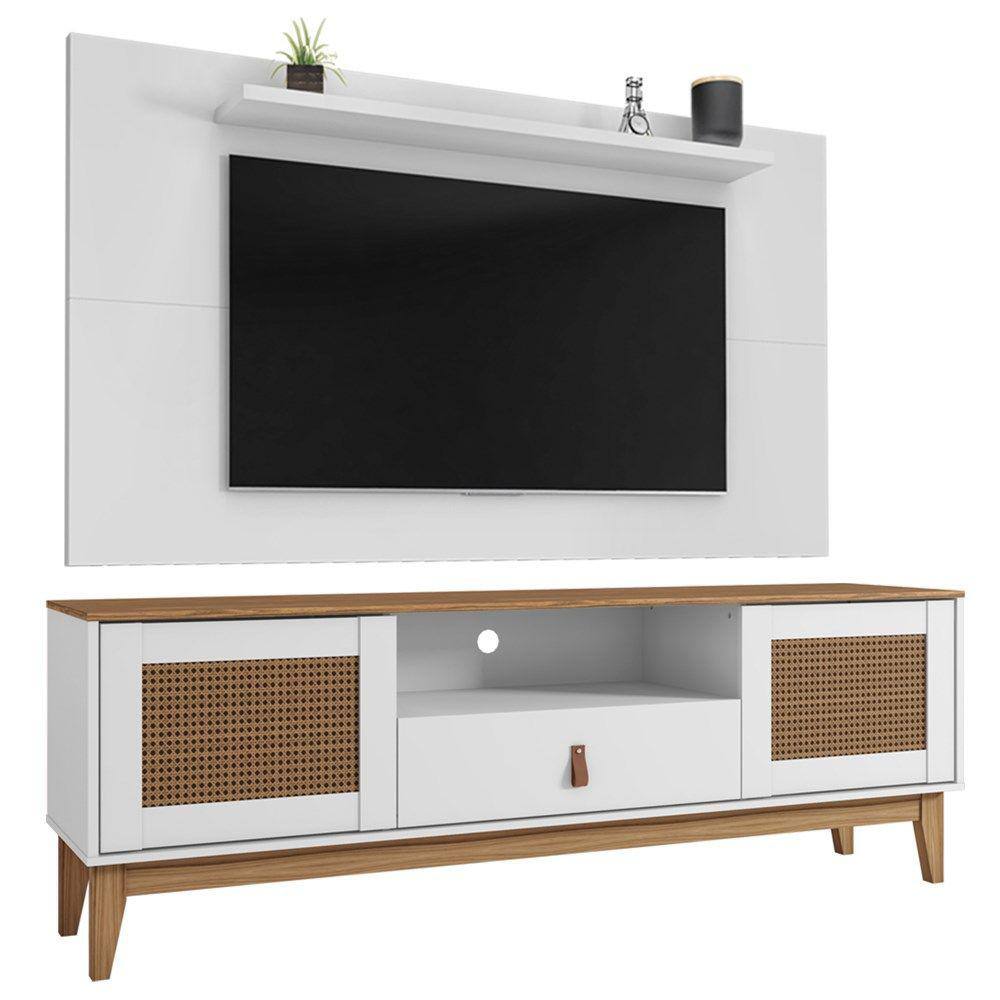 Rack com painel branco tv 50 polegadas | Pontofrio