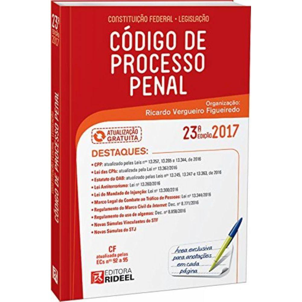 Codigo processo penal maxiletra constituicao federal codigo legislacao ...