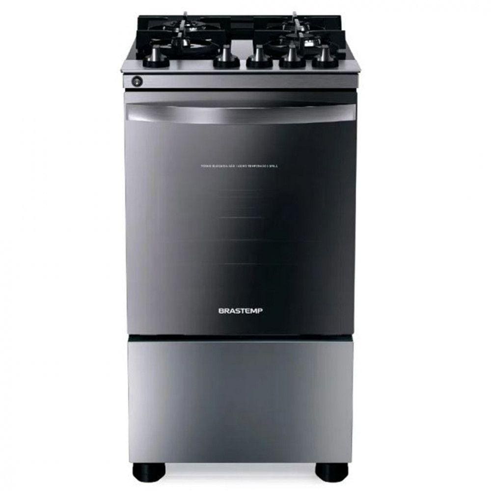 Fogao inox brastemp mesa vidro 4 bocas | Pontofrio