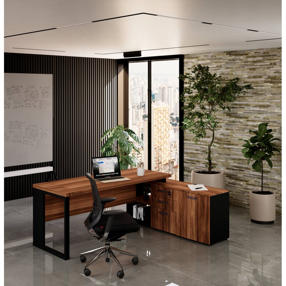 Mesa escritorio em l web40 | Pontofrio