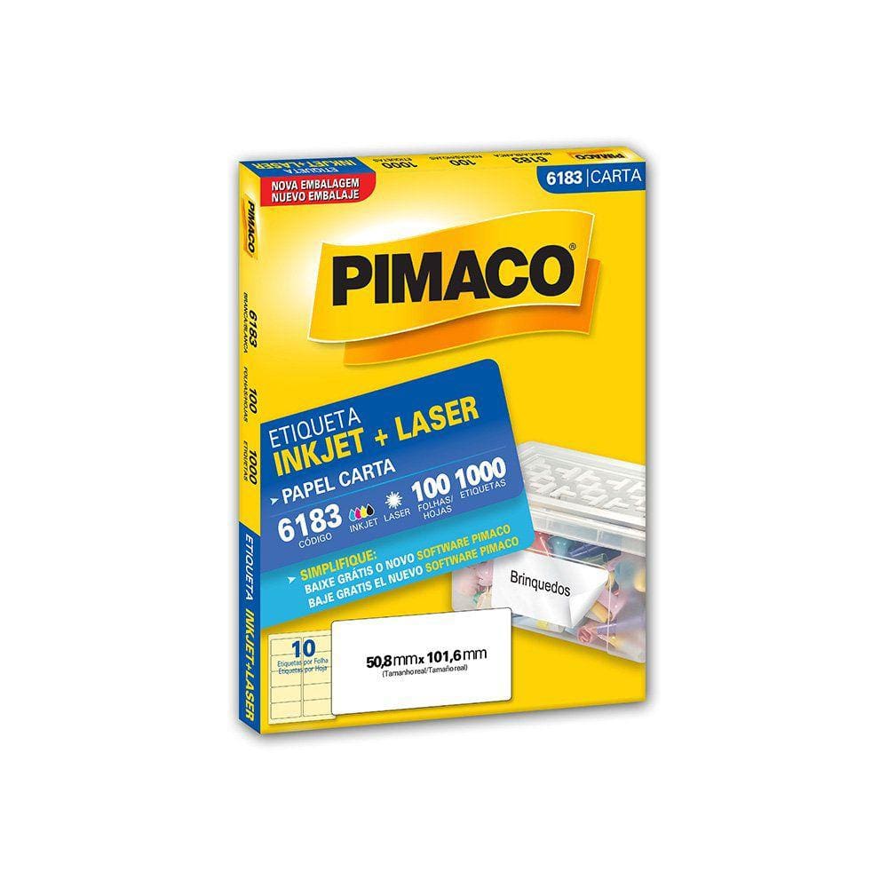 Etiquetas pimaco 6183 | Pontofrio