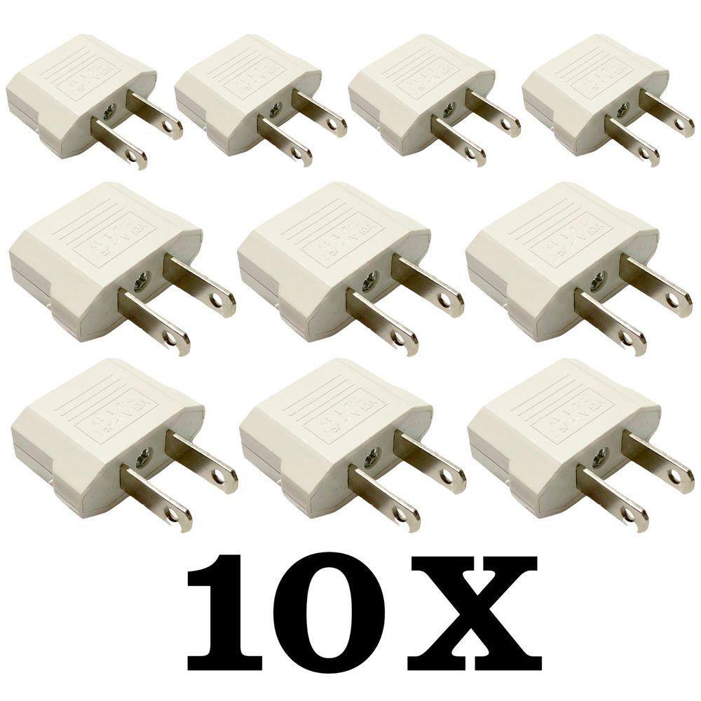 Adaptador tomada americano 2 pinos chatos x brasileiro | Pontofrio