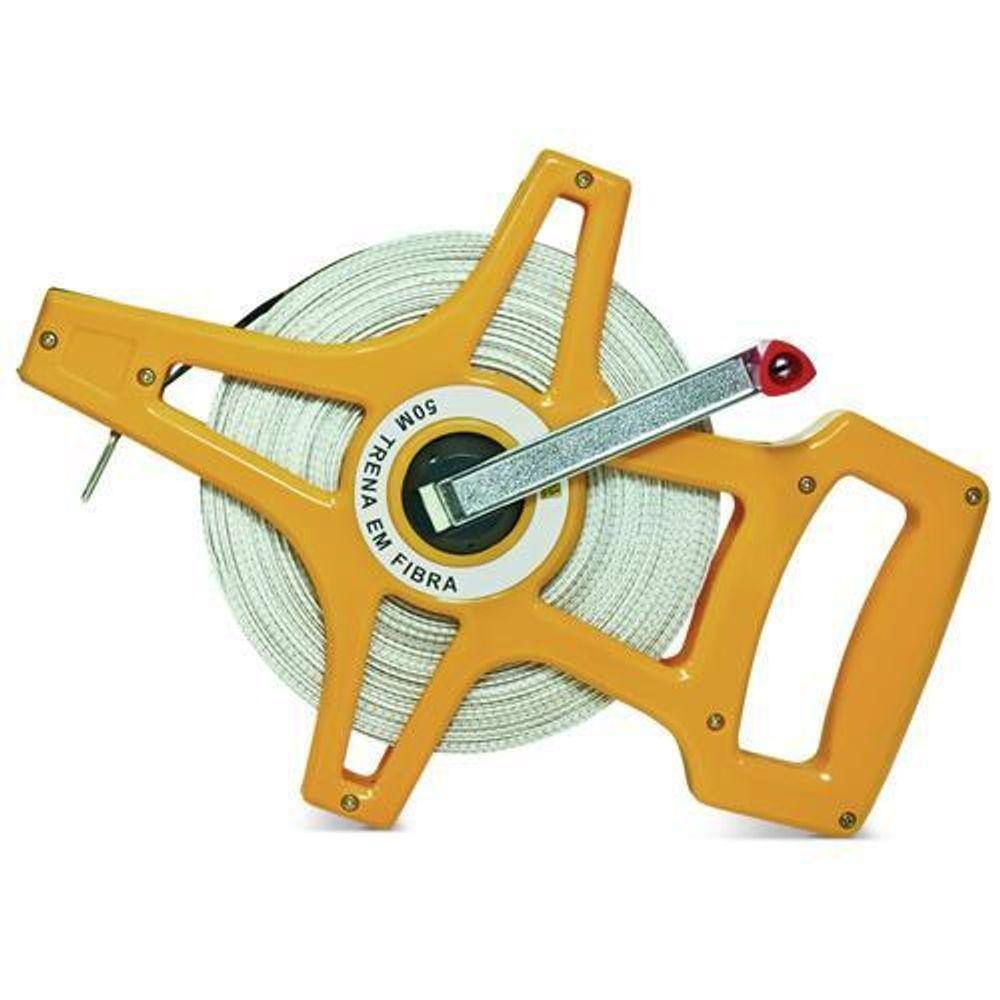 Trena de fibra de vidro caixa fechada50 metros bestfer | Pontofrio