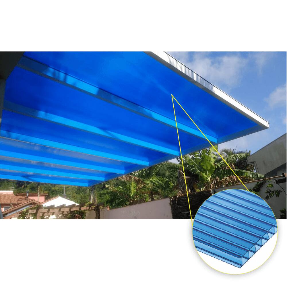 Chapa policarbonato alveolar 4mm | Pontofrio