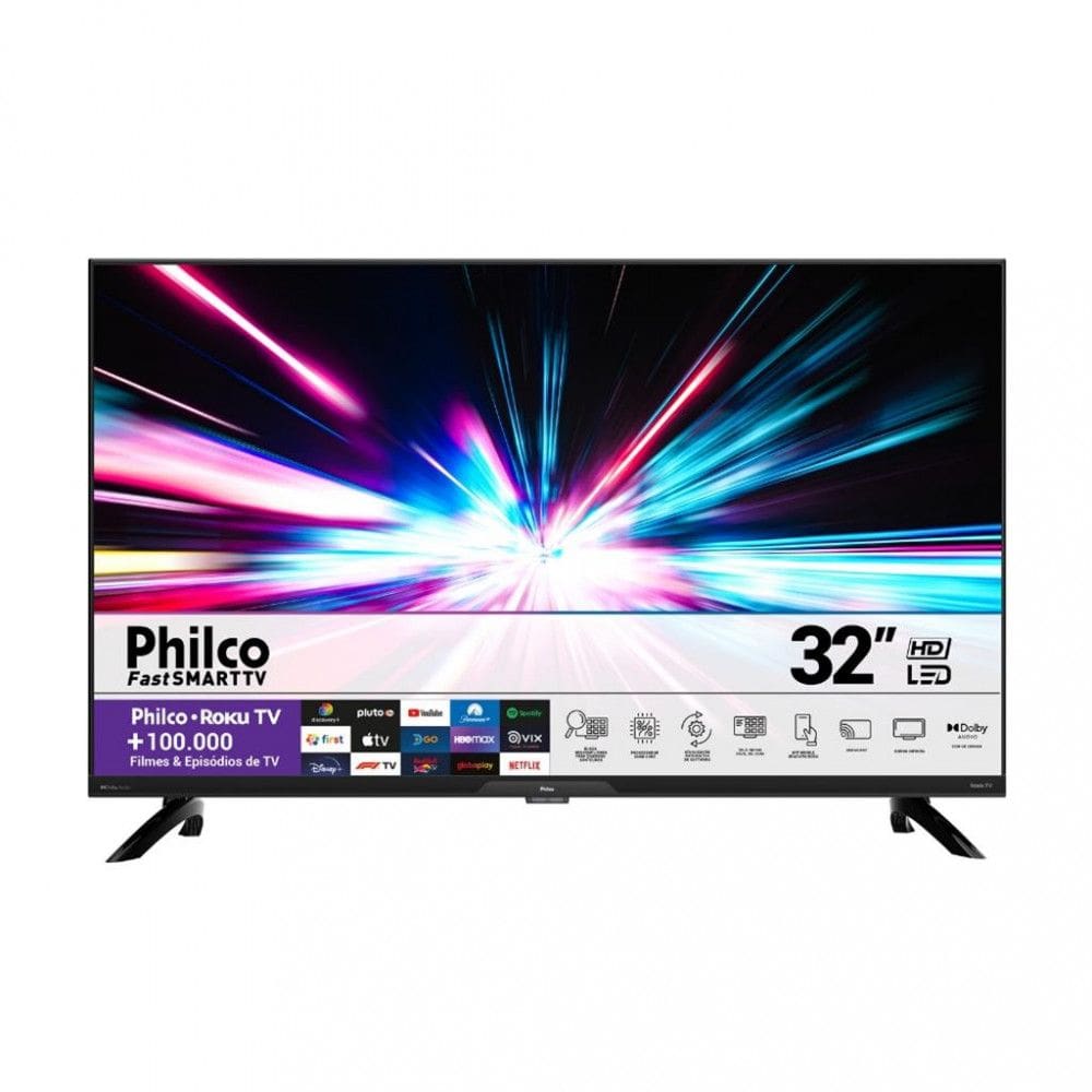 Smart tv led 32 hd philco dolby aldio | Pontofrio