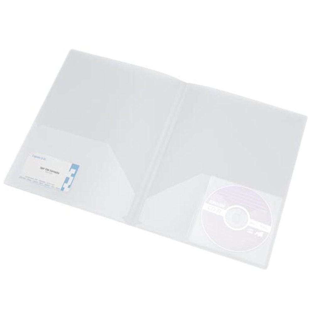 Pasta catalogo 20 saco a4 polipropileno transparente cristal | Pontofrio