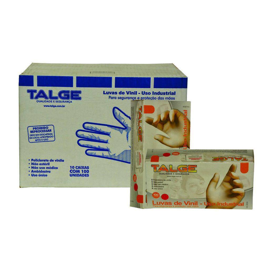 Luva vinil com po talge tamanho p | Pontofrio