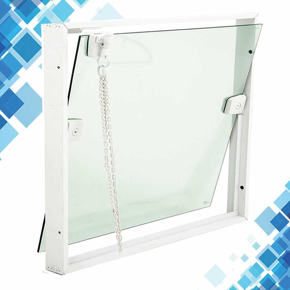 Janela blindex aluminio basculante | Pontofrio