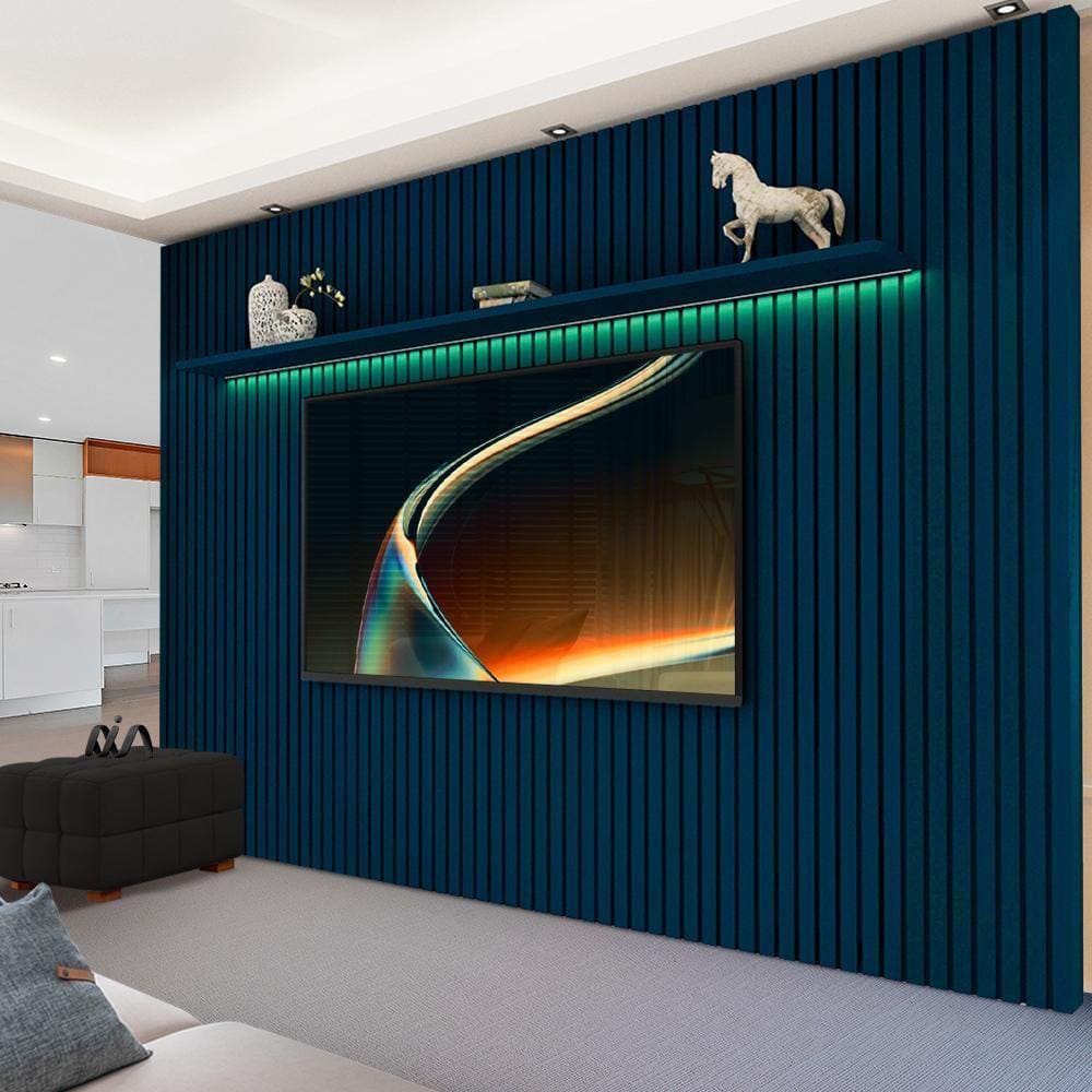 Painel ripado grande sala | Pontofrio