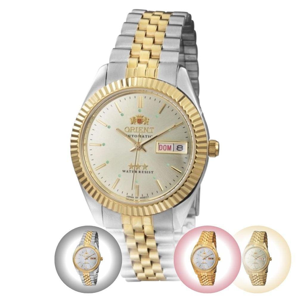 Relogio orient 3 estrelas dourado masculino | Pontofrio