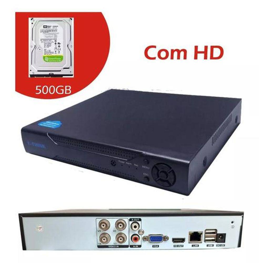 Kit cftv 4 camera hikvision 720p hdtvi dvr hikvision turbo hd 4 canais ...