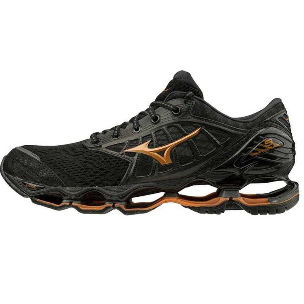 Tenis mizuno preto e dourado | Pontofrio