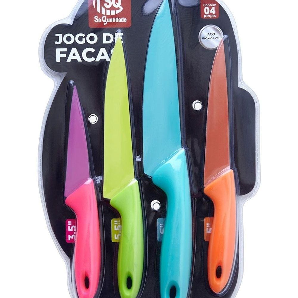 Kit faca coloridas | Pontofrio