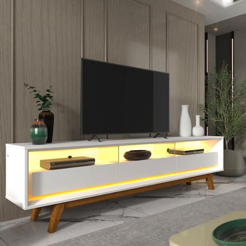 Rack para Tv até 75 Polegadas 3 Gavetas | Ponto