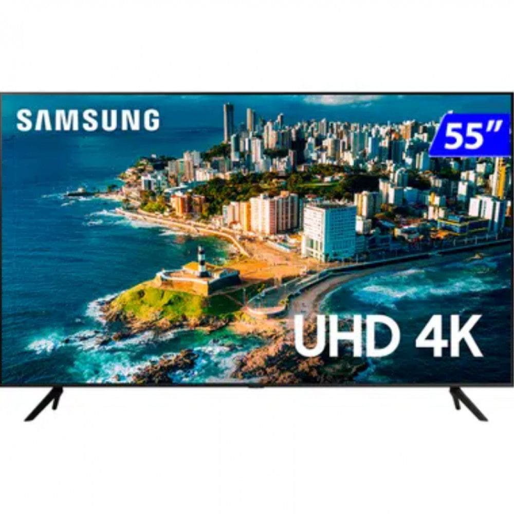 Smart tv samsung 55 polegadas 4k crystal com comando voz | Pontofrio