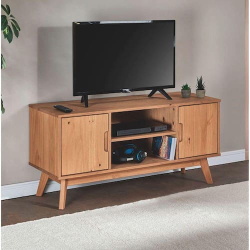 Rack TV Bancada 40 Polegadas Madeira | Ponto