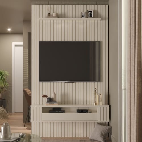 Painel Ripado para TV Até 60 Polegadas | Ponto