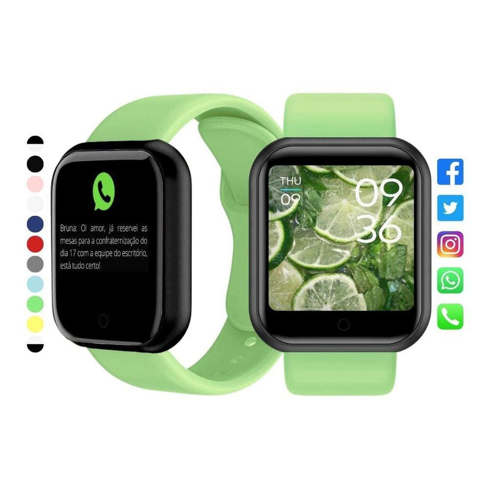 Relogio inteligente smart watch v8 android ios bluetooth chip | Pontofrio