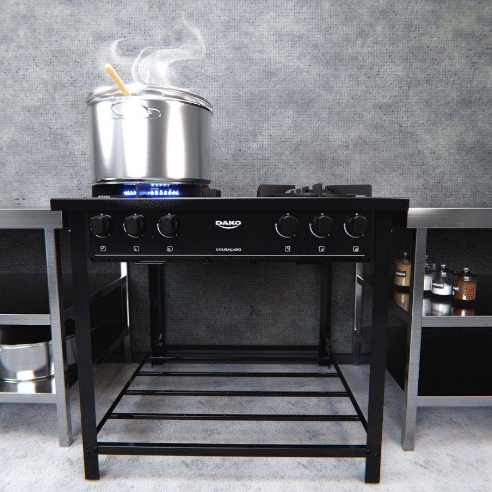 Fogao 4 bocas industrial marca dako | Pontofrio