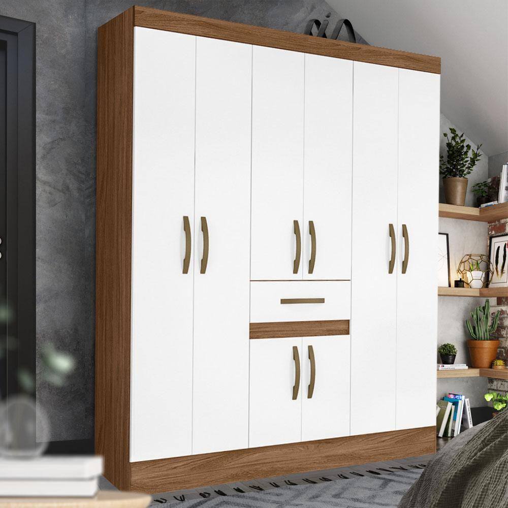 Guarda roupa com 8 gaveta de casal | Pontofrio