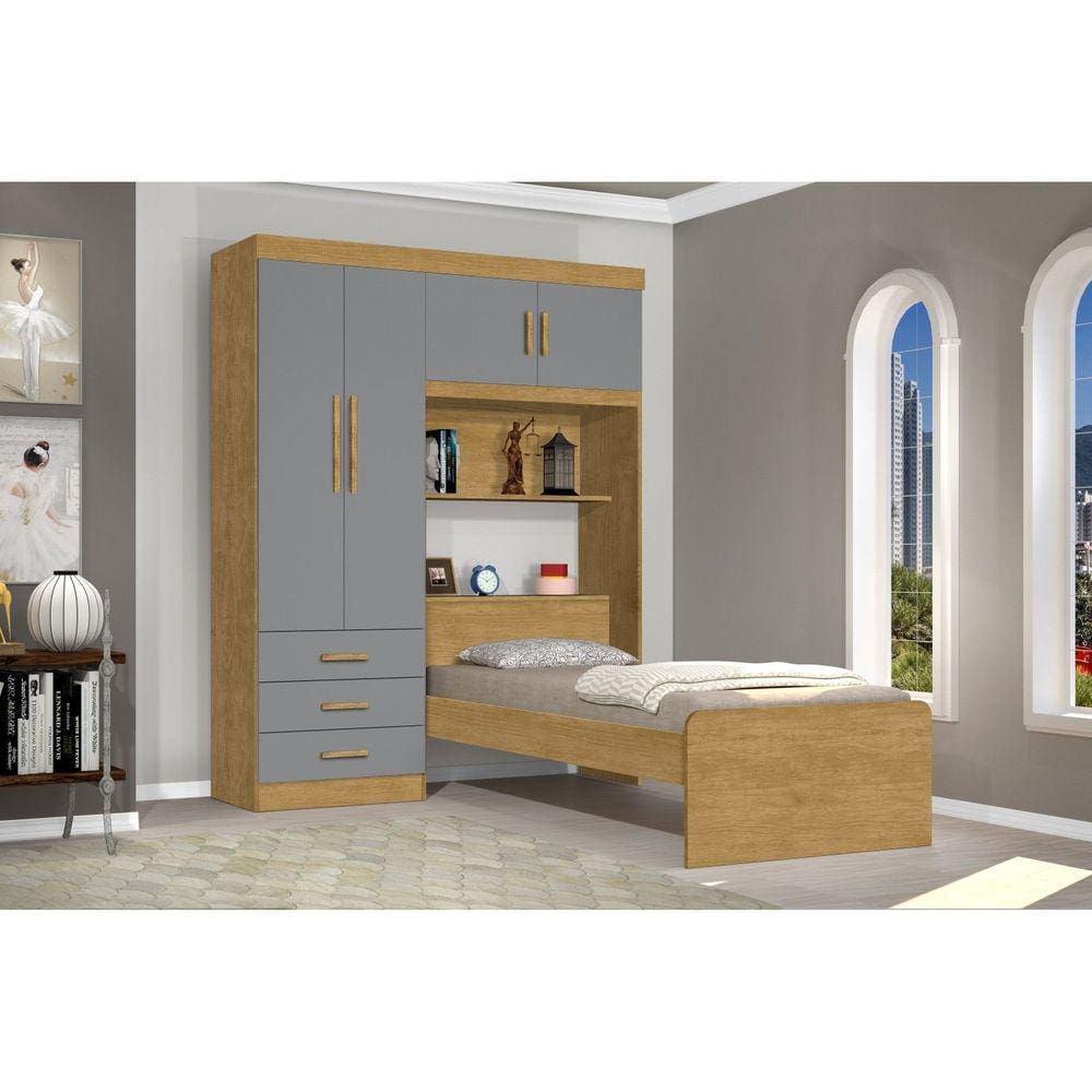 Guarda roupa com cama acoplada lado | Pontofrio