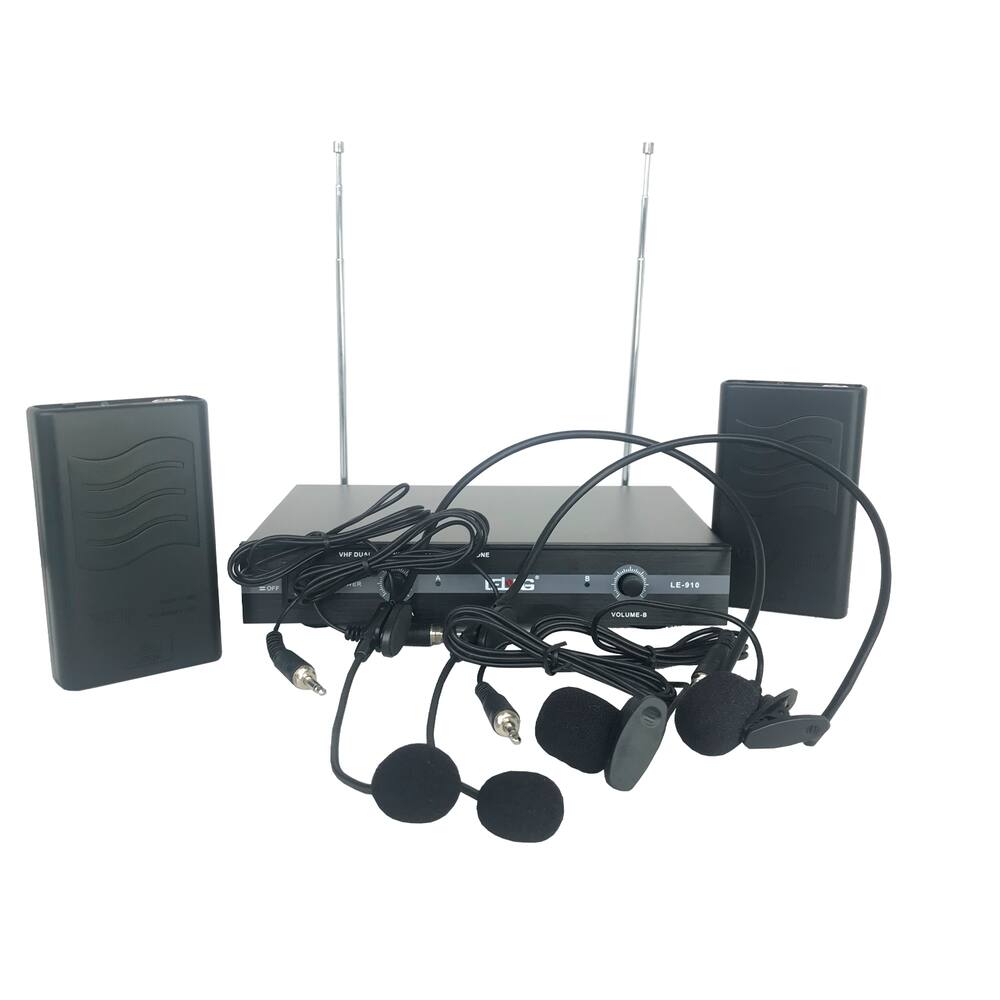 Microfone sem fio wireless duplo | Pontofrio