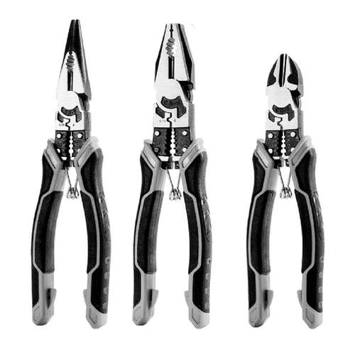 Kit 3 Alicates Conjunto Completo Ferramenta Trabalho | Ponto