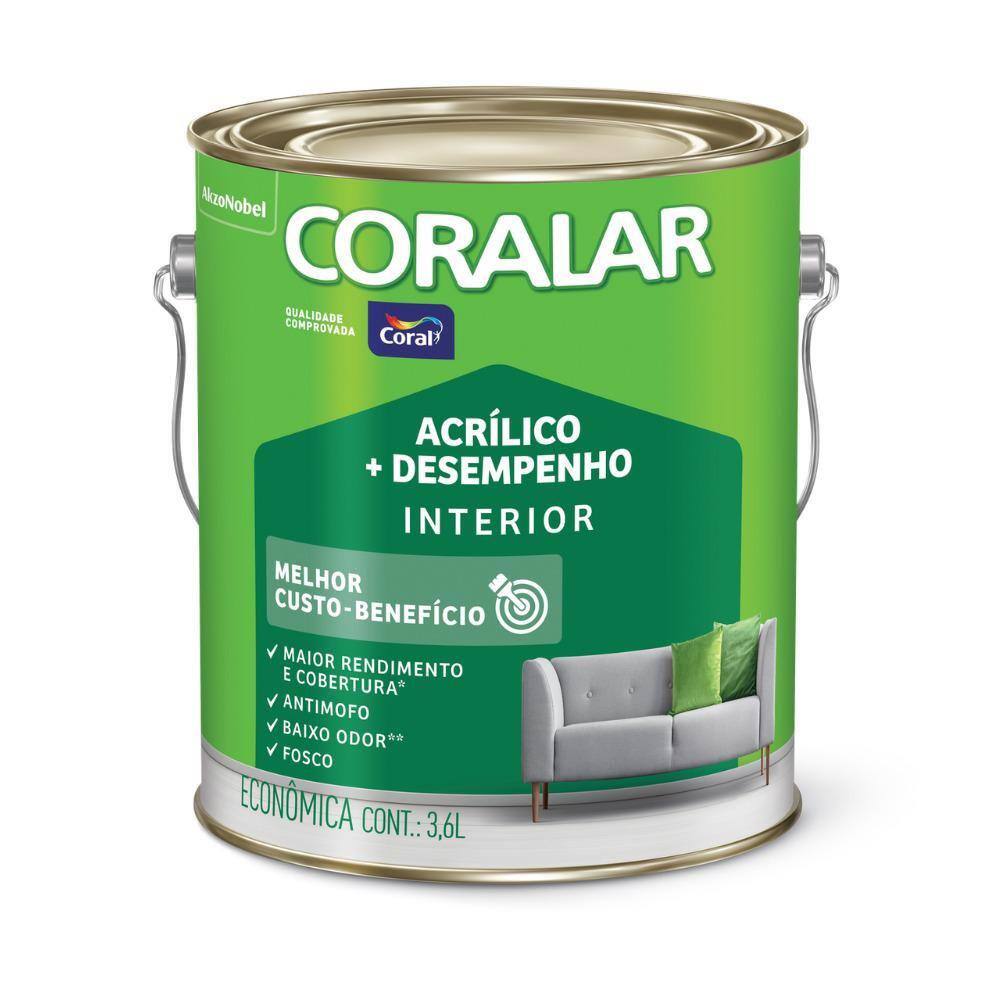 Tinta coralar 18 litros areia | Pontofrio