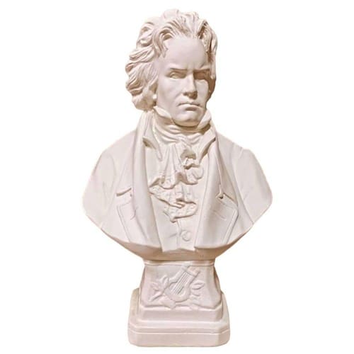 Estátua Busto Escultura De Beethoven Luxo Música | Ponto