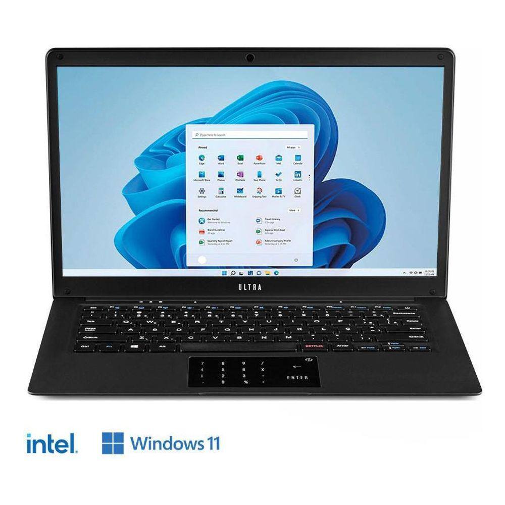 Notebook ultra intel celeron 4gb 128gb | Pontofrio