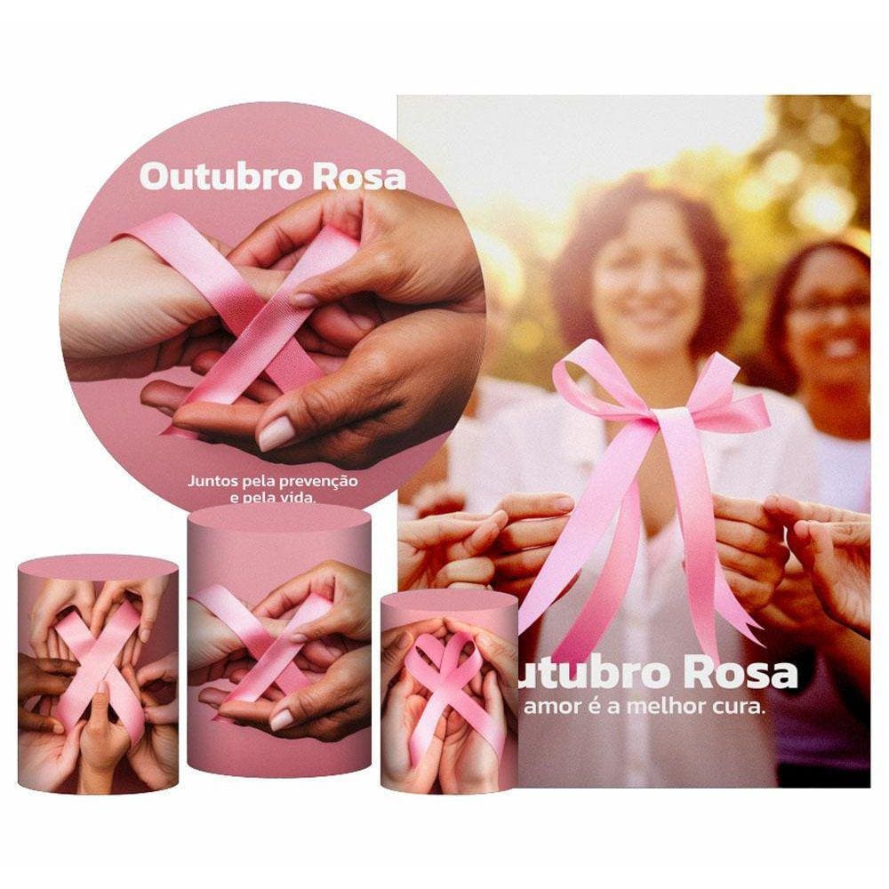 Painel redondo outubro rosa | Pontofrio