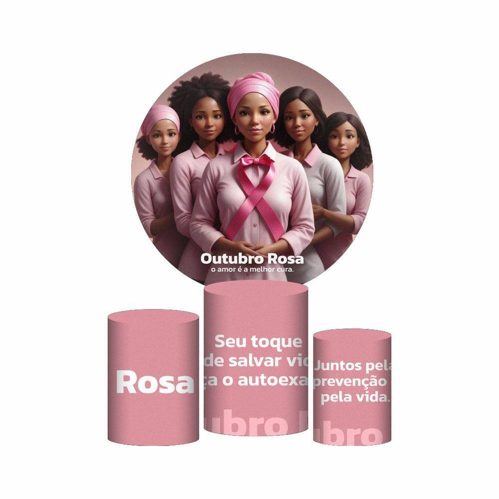 Painel redondo outubro rosa | Pontofrio