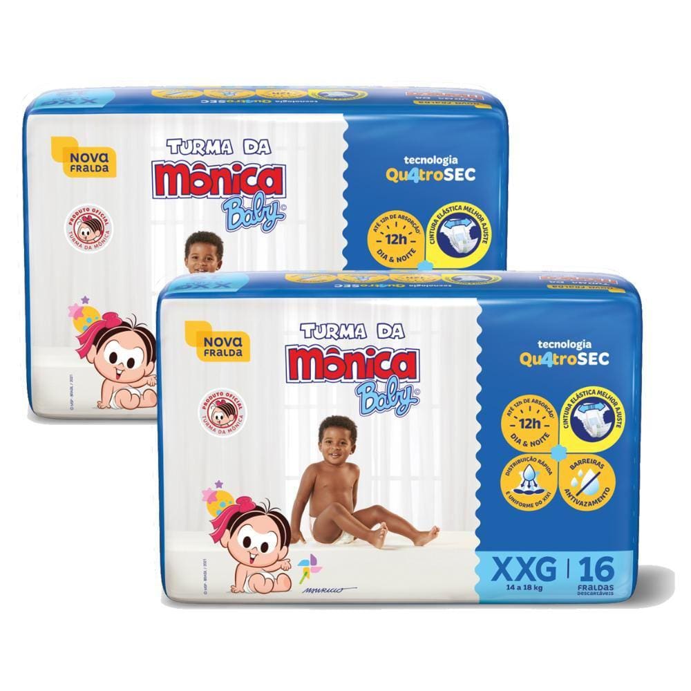 Fralda turma da monica baby jumbo xxg | Pontofrio