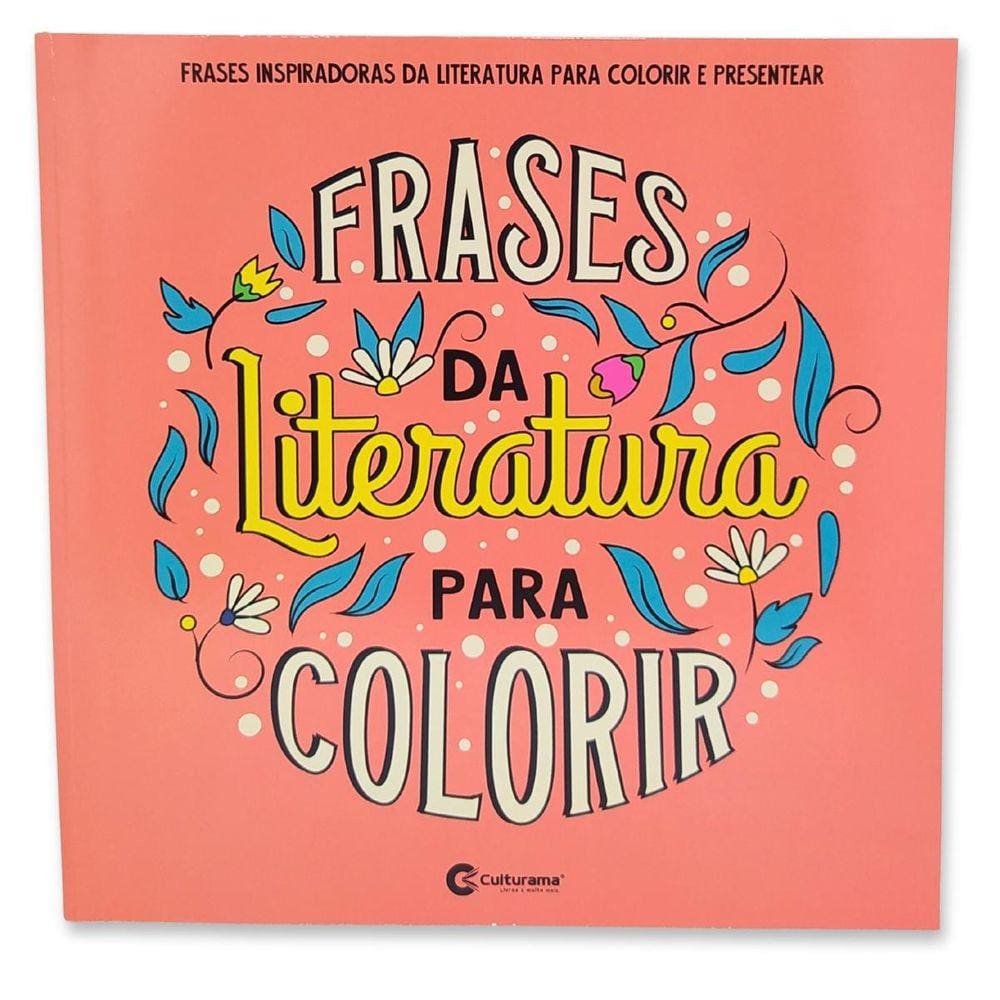Livro Colorir De Lettering Pontofrio